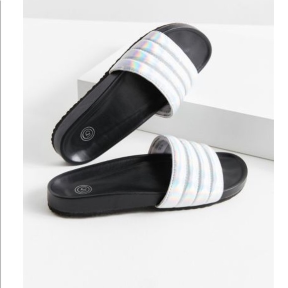 Urban Outfitters | Shoes | Nwt Urban Outfitters Silver Iridescent ...